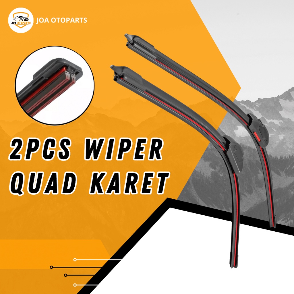 Chevrolet Spin Quad Blade Wiper - Frameless 4 Rubber Layers 1 Set Left ...