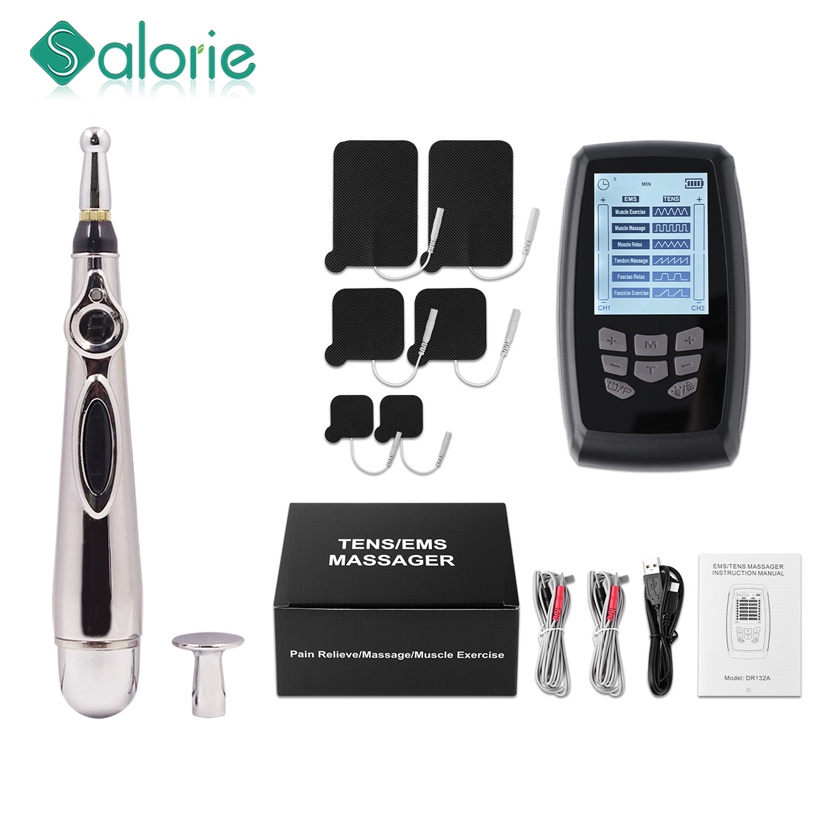 SALORIE EMS Muscle Stimulation Physiotherapy Tens Machine Electric Body ...