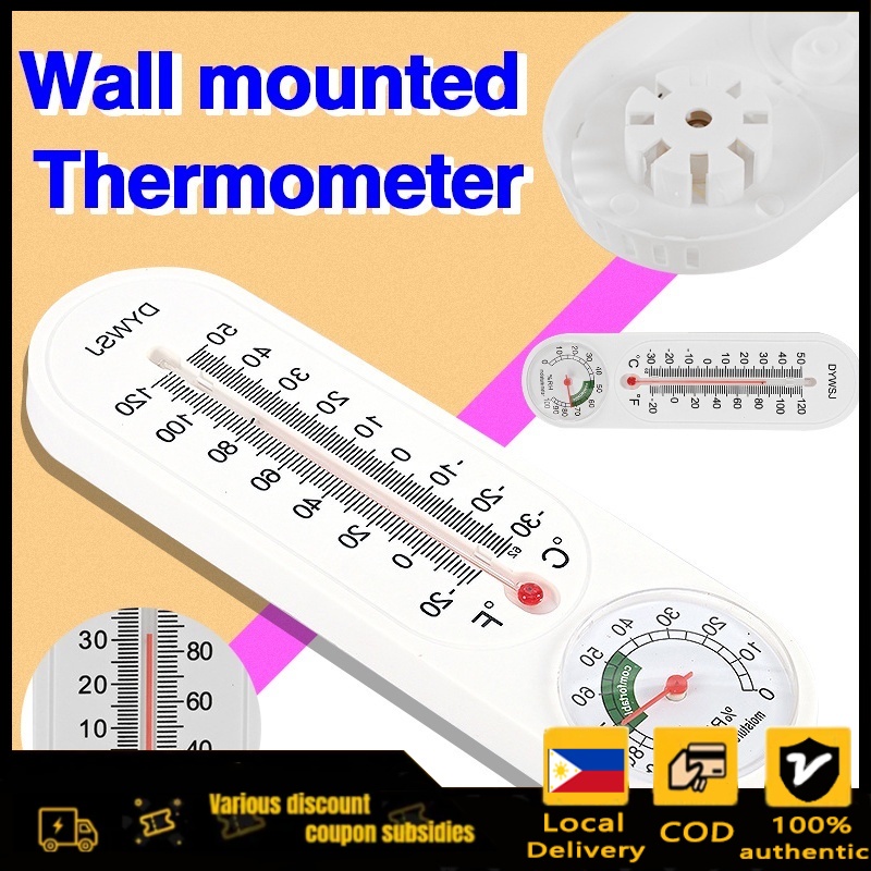 Wall-mounted Household Analog Thermometer Hygrometer Humidity Monitor ...