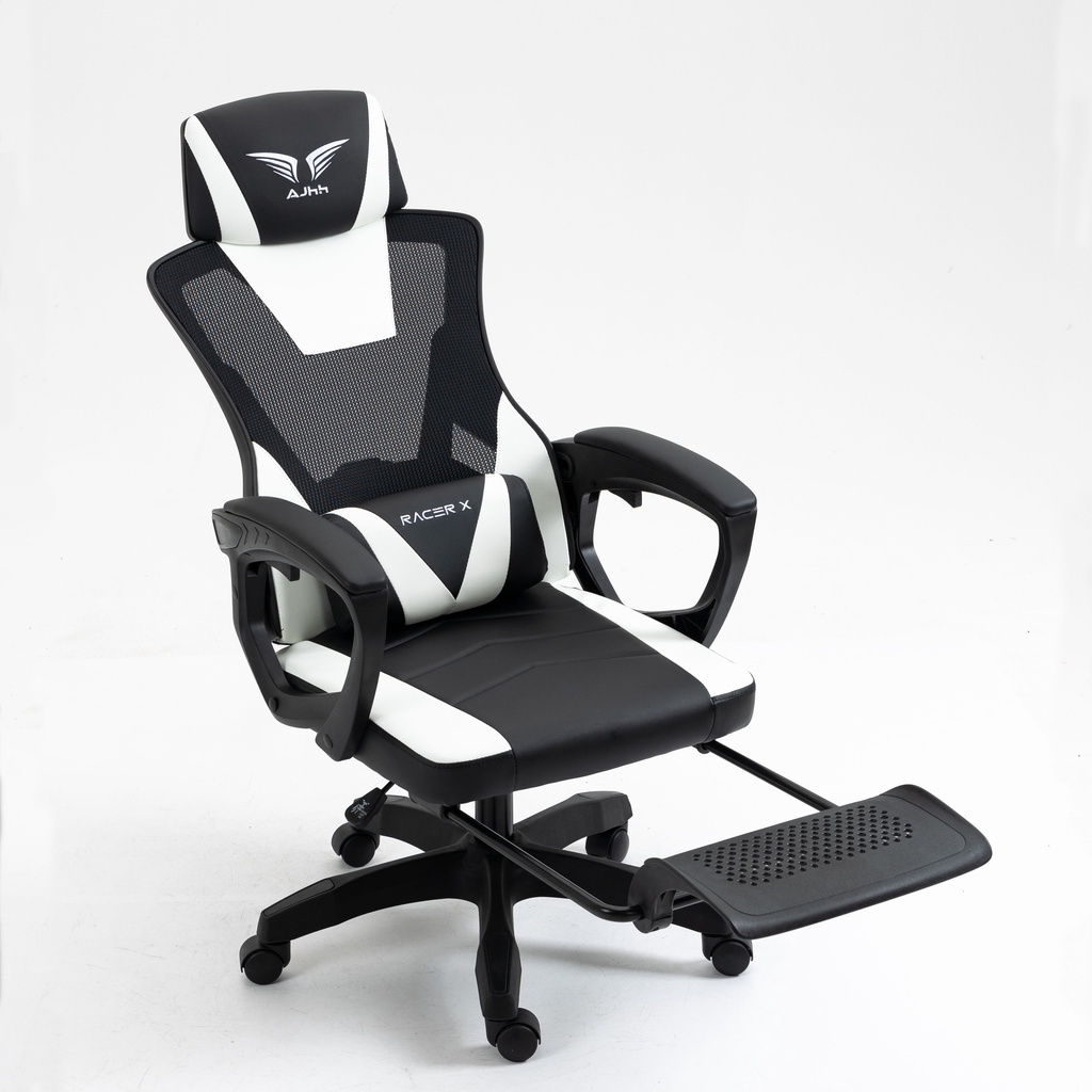 ♞Gaming Chair Ergonomic Office Computer Chair with Footrest and Lumbar Support Height Adjustable ...