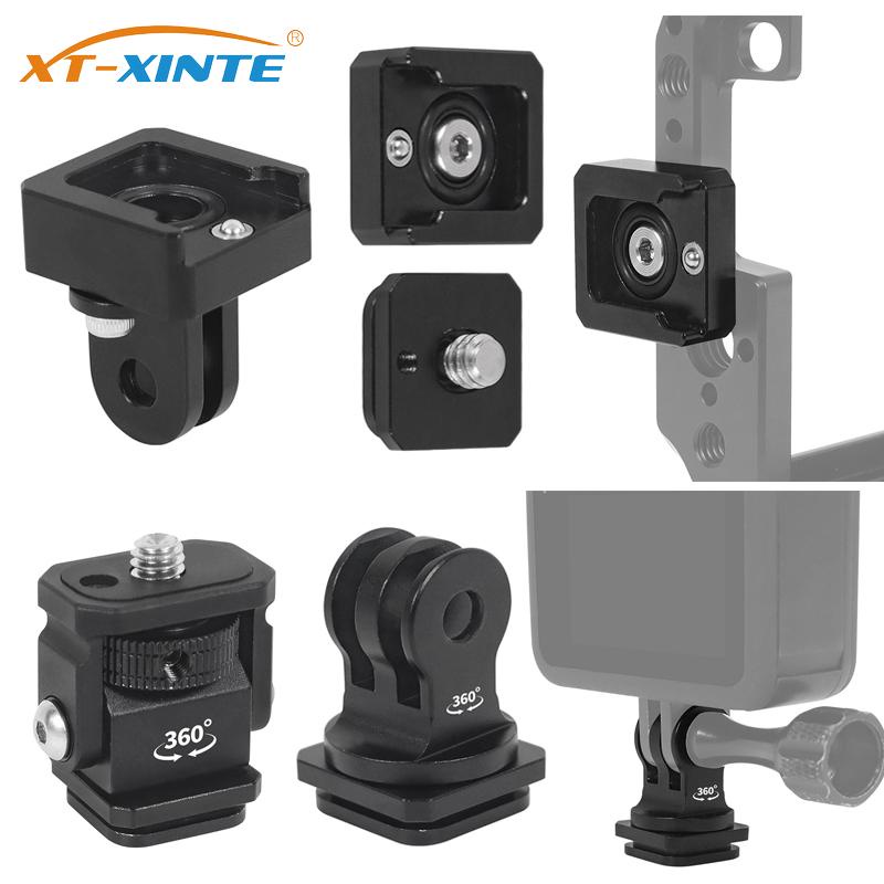 XT-XINTE Aluminum Alloy 1/4 Screw 360 Swivel Quick Release Cold Shoe ...