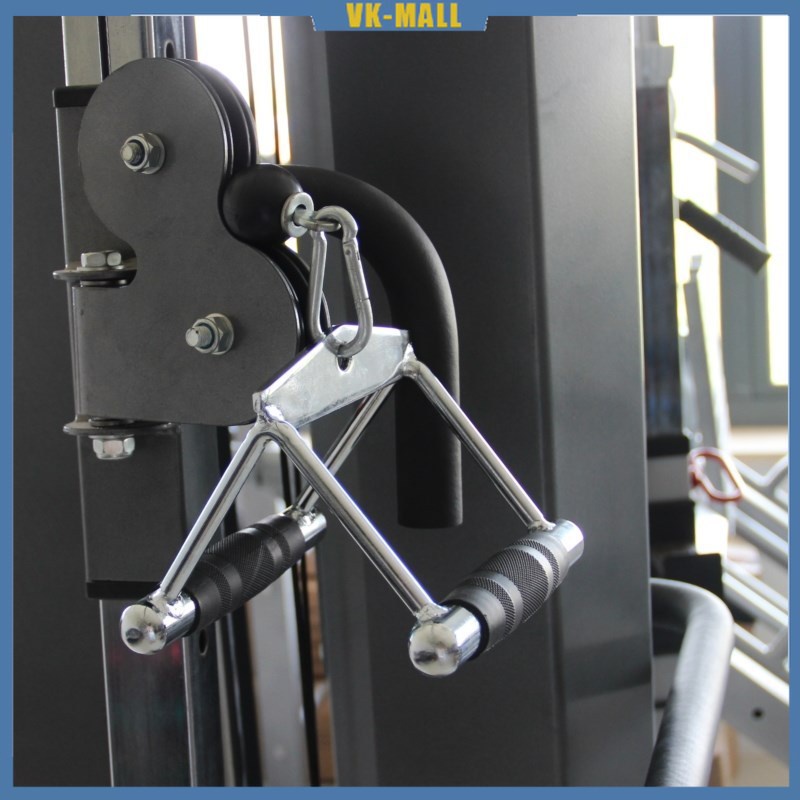 Double d rowing Close grip seated row handle bar cable attachment home gym chinning triangle ...