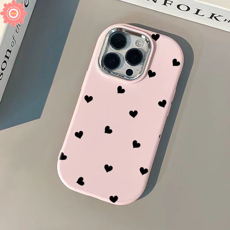 Simple Cute Love Heart Case For Realme C55 C67 C53 C25s C25Y C35 C11 ...