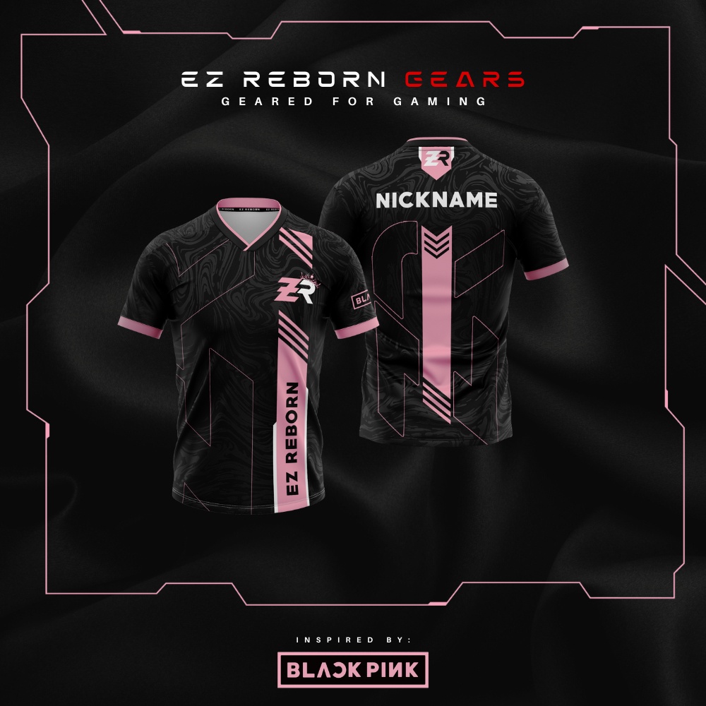 Customizable Esports Jersey EZR Esports V2 BLACKPINK Esports Jersey Ph Custom Ml Jersey Codm ...