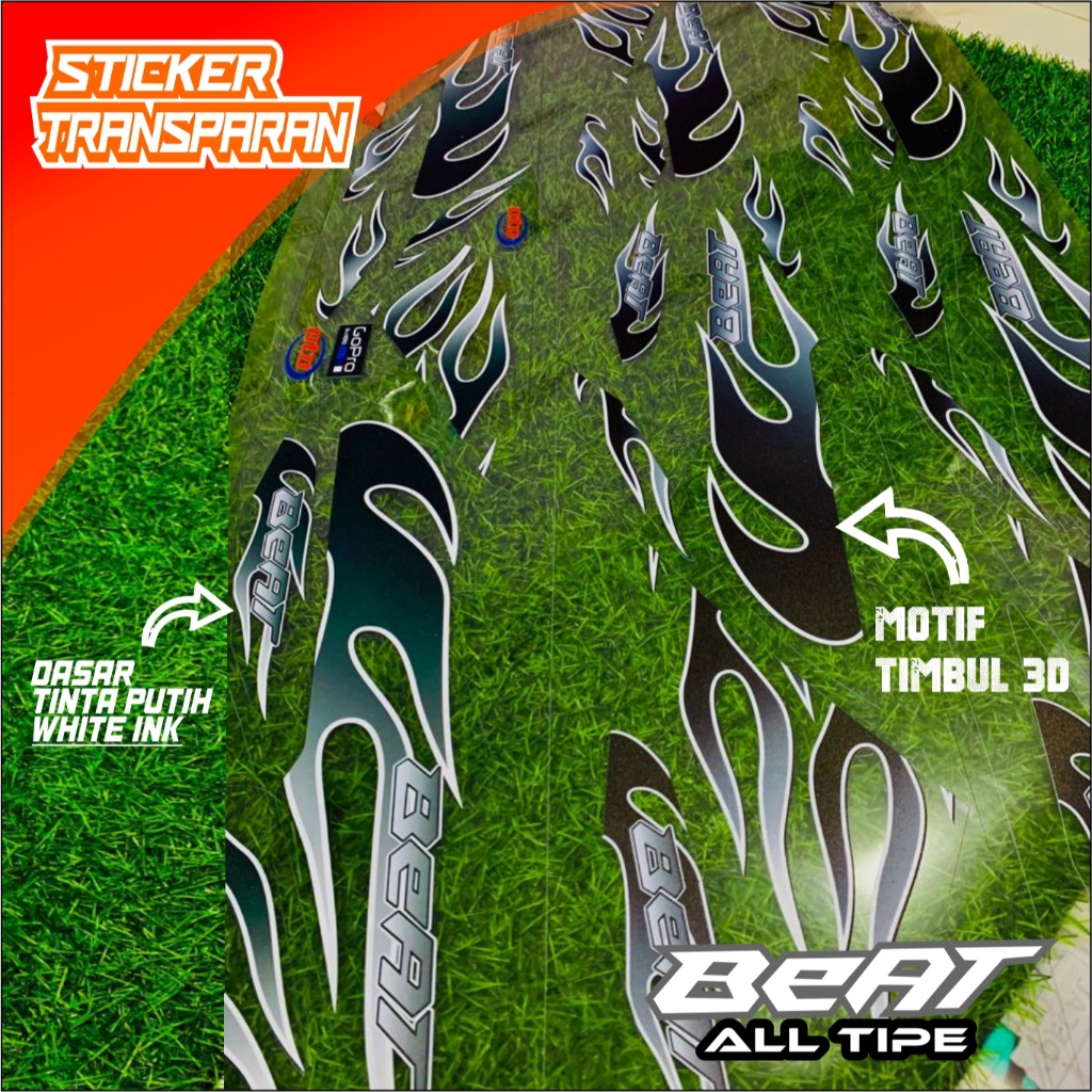 Clear transparent trim decal sticker Striping Beat Fi 2012 2013 2014 ...