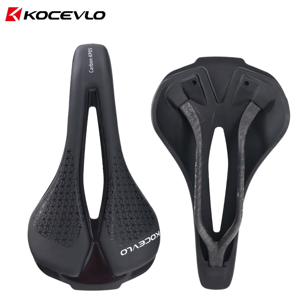 KOCEVLO Ultralight Carbon Fiber Bicycle Saddle MTB Road Bike Seat Pu ...