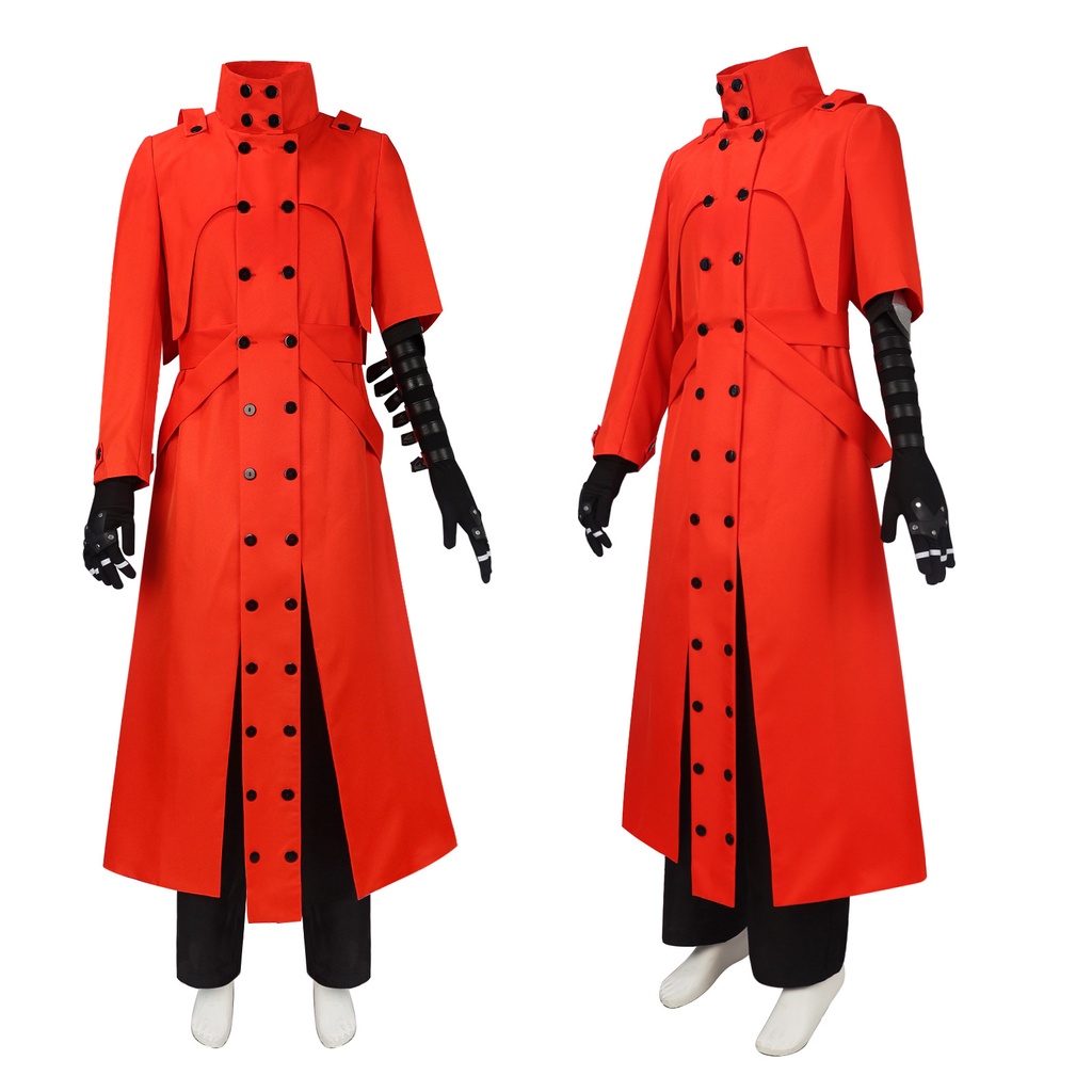 Comic Trigun Cosplay Costume: Vash the Stampede's Windbreaker Suit with ...