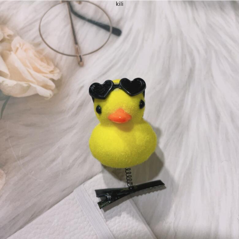 kilii Lovely Funny Yellow Duck Hairpin for Children Gift Hairclip ...
