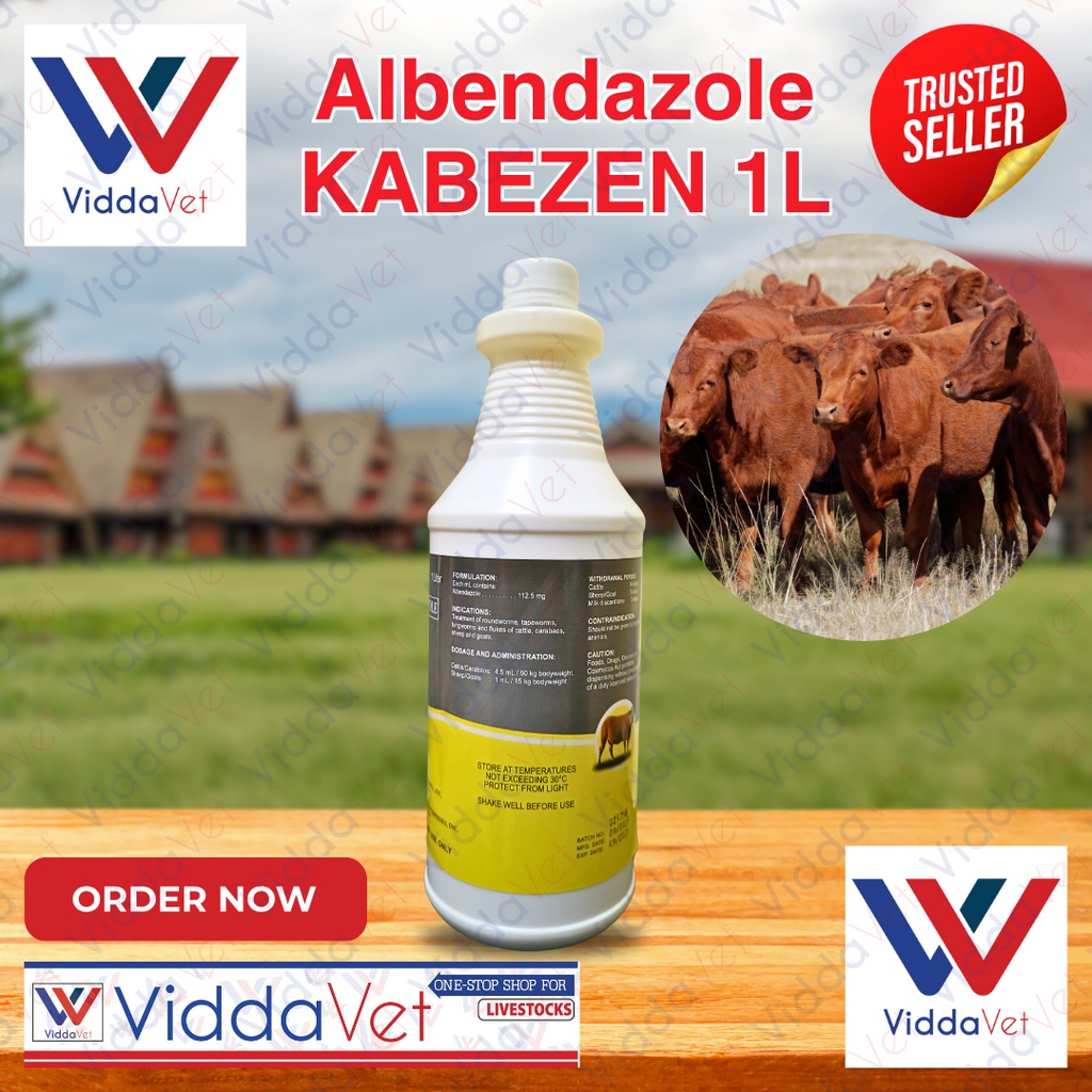 1liter Albendazole KABEZEN suspension dewomer for cattle sheep goat ...