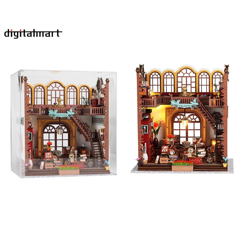 DIY Book Nook Kit, 3D Wooden Puzzle Bookend Kit, Bookends Model Build ...