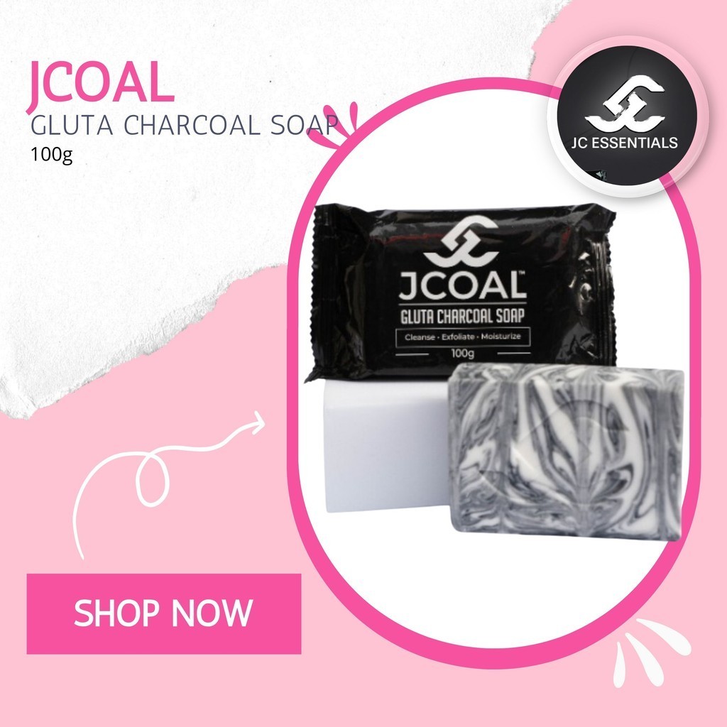 JC Essentials JCOAL Gluta Charcoal Soap 100g - 1 BAR | Shopee Philippines