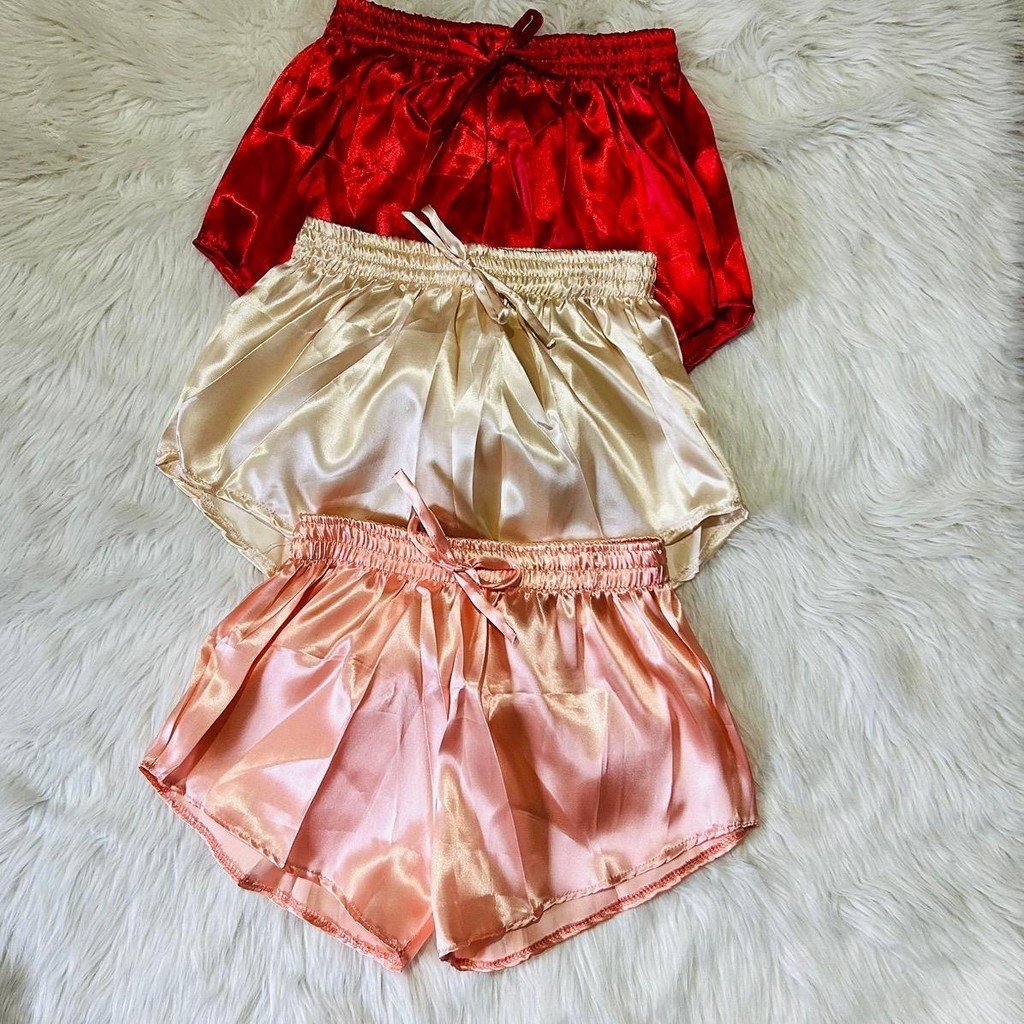 3FOR 159 SILK DOLPHIN CUT SHORTS PREMIUM VIBRANT COLORS | Shopee ...