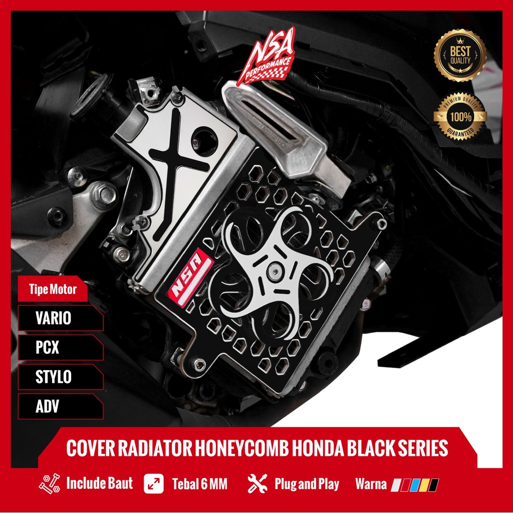 NSA PACKAGE COVER RADIATOR SPINNER HONEYCOMB HONDA SERIES VARIO, PCX ...