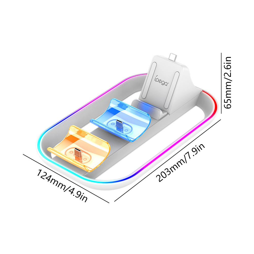 Charging Docking Station for PS5 Portal Handheld Console with 2 ...