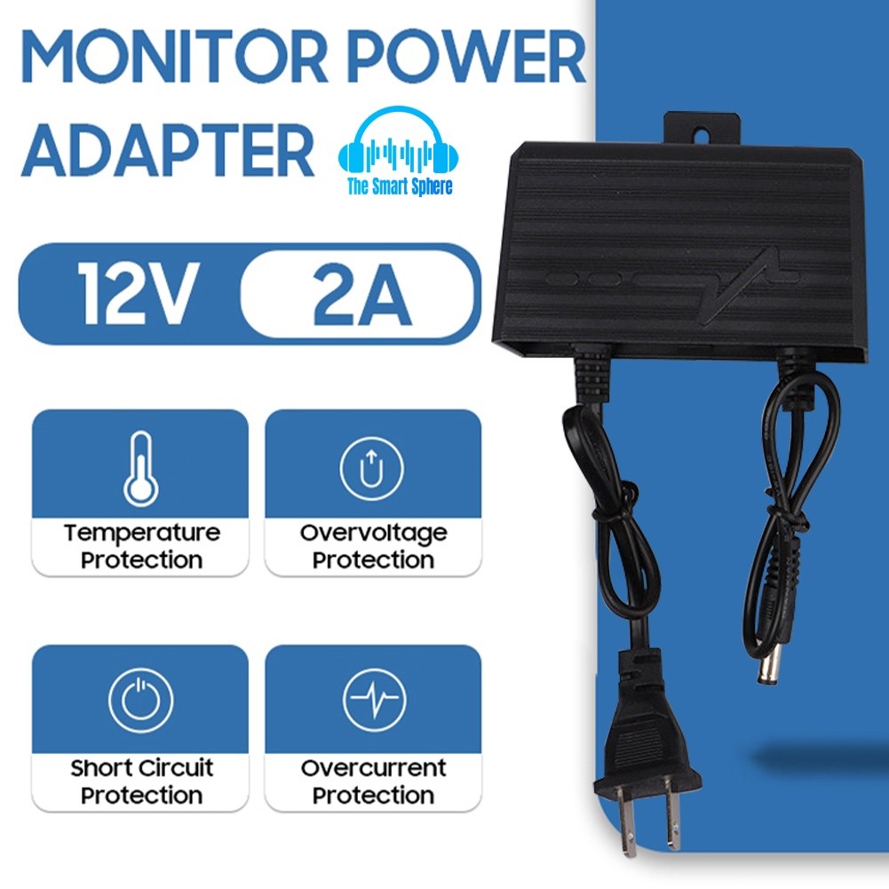 V380 PRO 12V 2A Outdoor Waterproof Power Adapter Power Rainproof CCTV ...