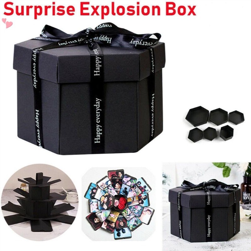 Explosion Gift Box,DIY Photo Album Scrapbooking,Surprise Love Box for ...