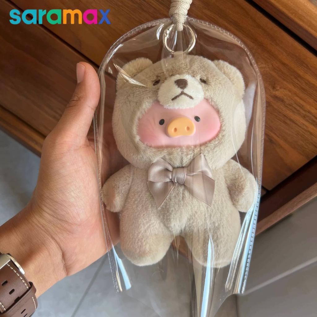 LuLu the Piggy transparent protective case, PVC bag for Teddy Lulu ...