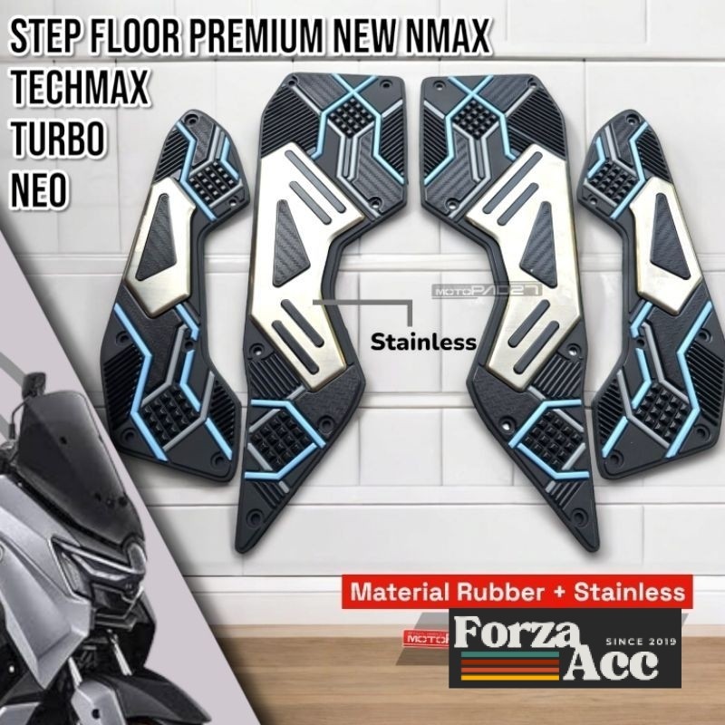 New Nmax Techmax N-Max Turbo Nmax Neo Footrest Carpet Premium Stainlish ...