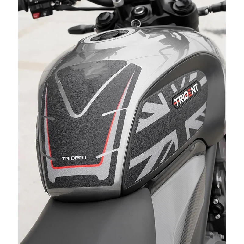 FOR Trident 660 Motorcycle Tank Pad Protector Leather Frosting Sticker ...
