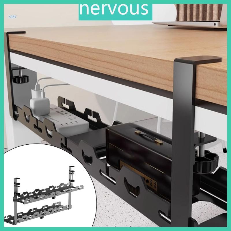 NERV Under Desk Wire Storage Rack Under Desk Cable Organizers Wire ...