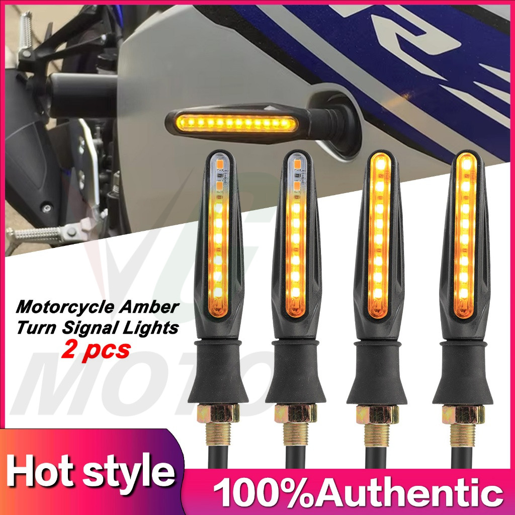 4PCS Motorcycle LED Turn Signal Lamp Sequential Flowing Indicator Light ...