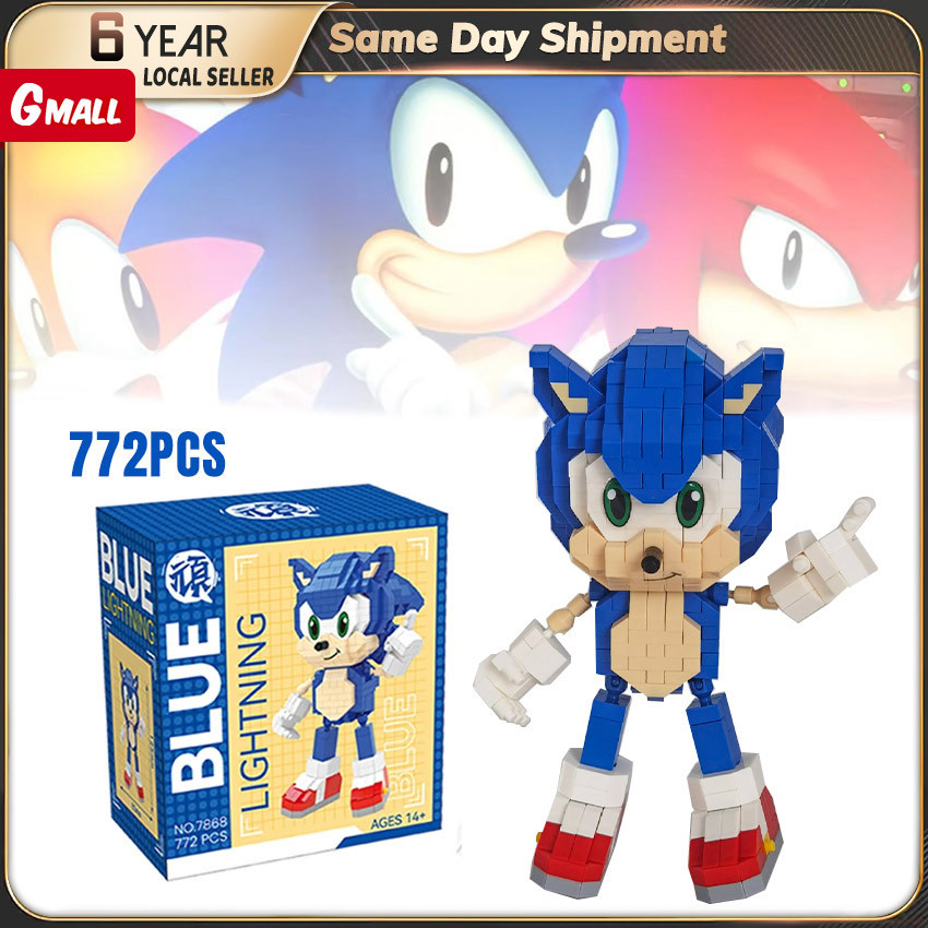 【Fast Delivery】 Cartoon Sonic Building Blocks Action Figure Cartoon ...