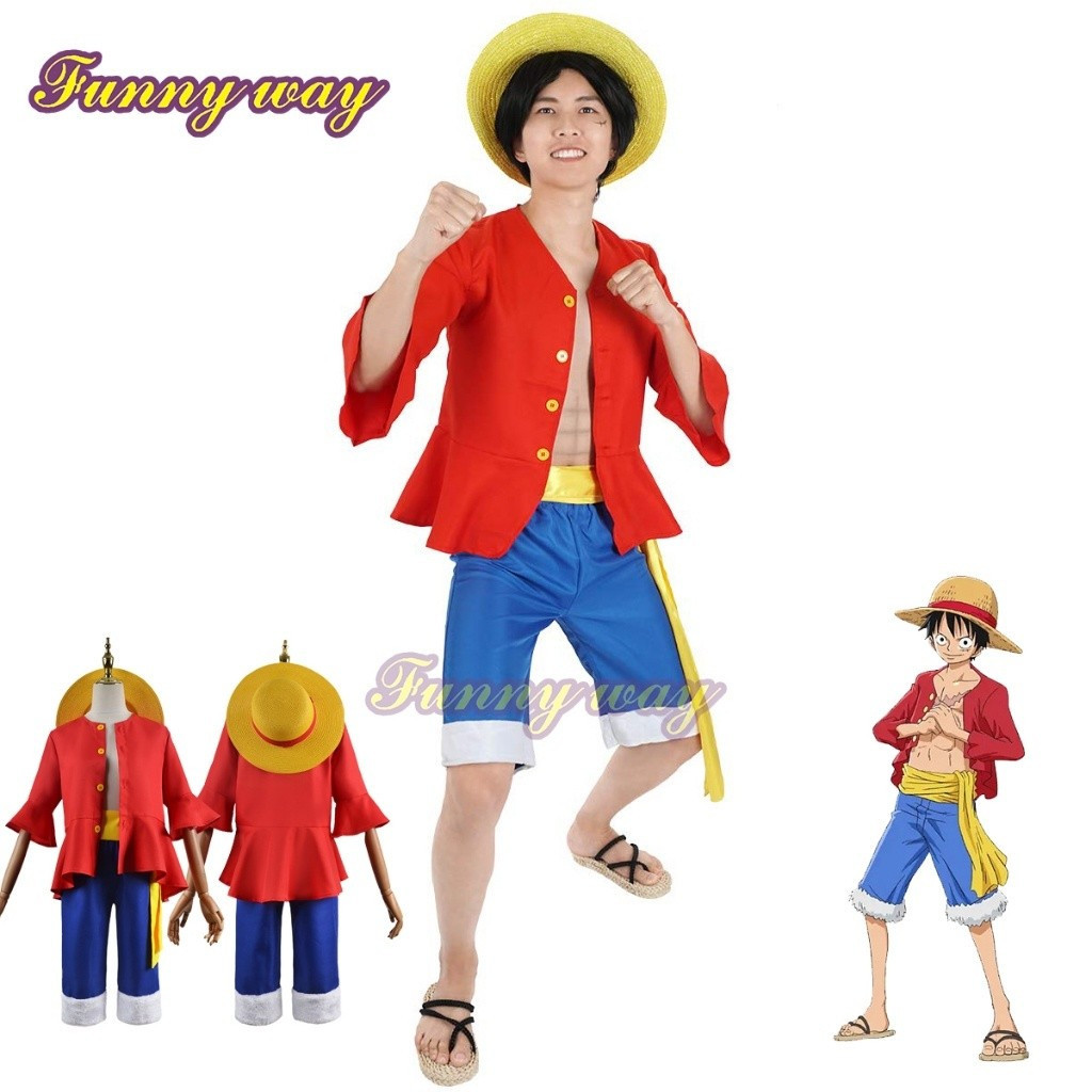 Anime ONE PIECE Cosplay Costume for Monkey D. Luffy After 2 Years ...