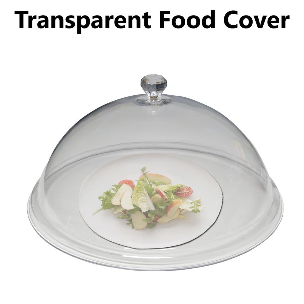 Dome Food Cover Acrylic Storage Cake Round Insulation Dish Keeper Anti ...