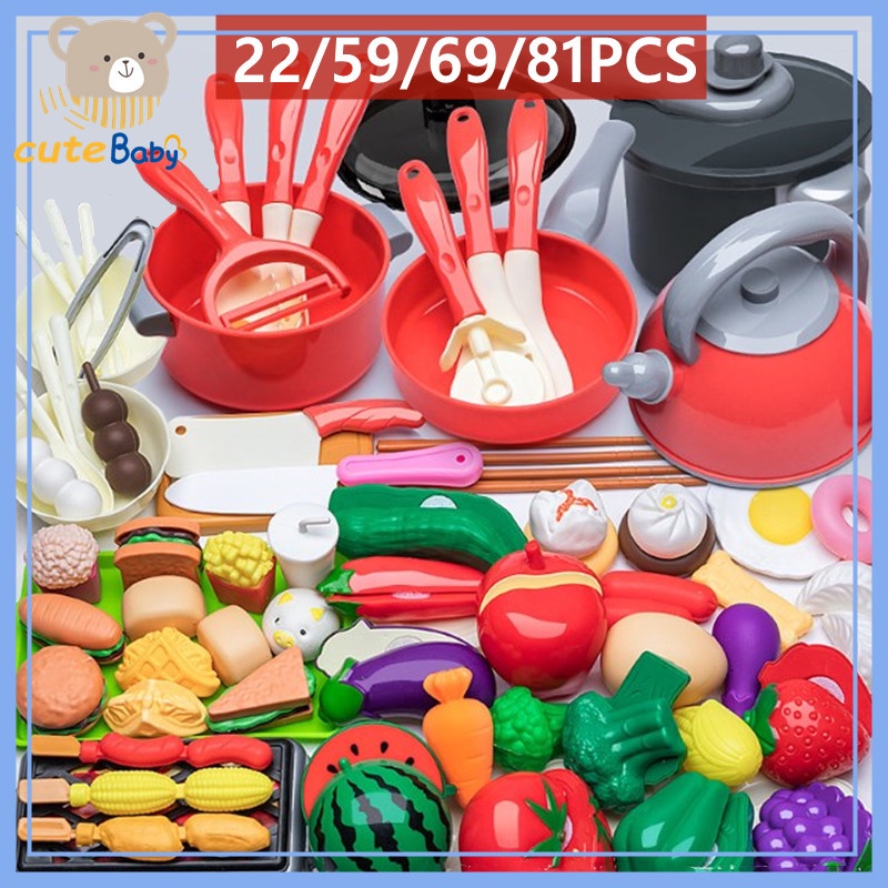 COD# Cooking toy set Children's play house simulation kitchen toy set ...