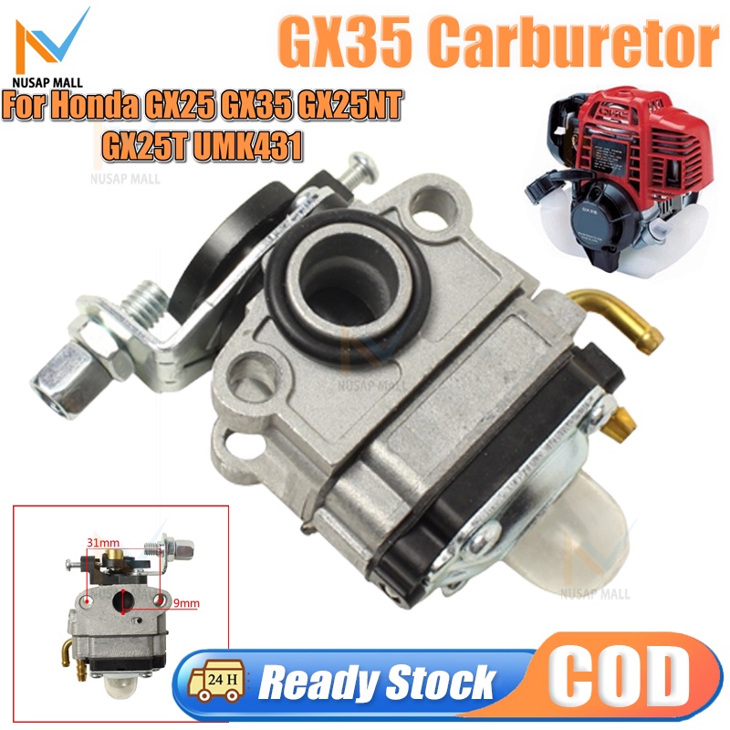 GX35 Carburetor Carb for Honda 4 Stroke Engine Grass Cutter Chainsaws ...