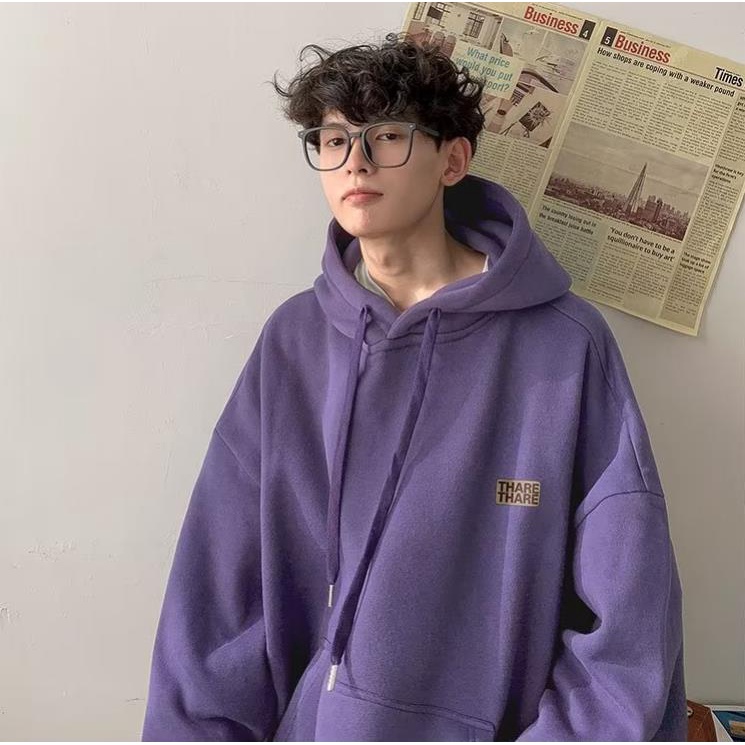 【M-5XL】Men Women Fashion American style Retro purple Letter Print ...