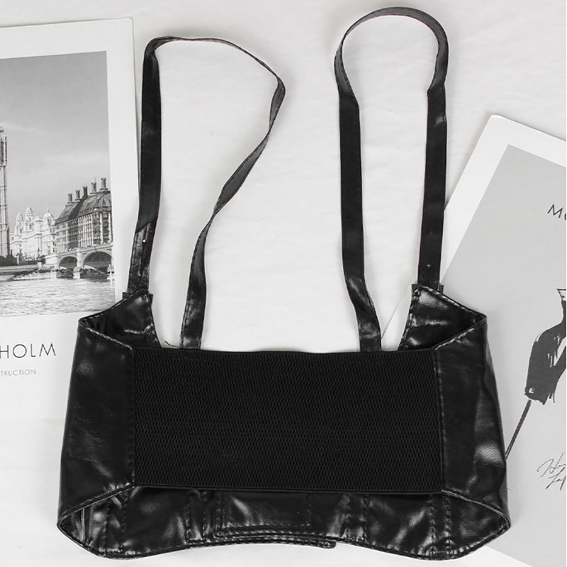 [HG] Women Sexy Leather Elastic Wide Band Waist Belt Waspie Corset ...
