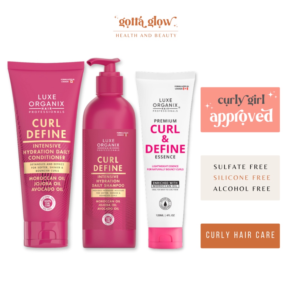 Luxe Organix Premium Keratin Curl & Define Curling Essence Shampoo ...