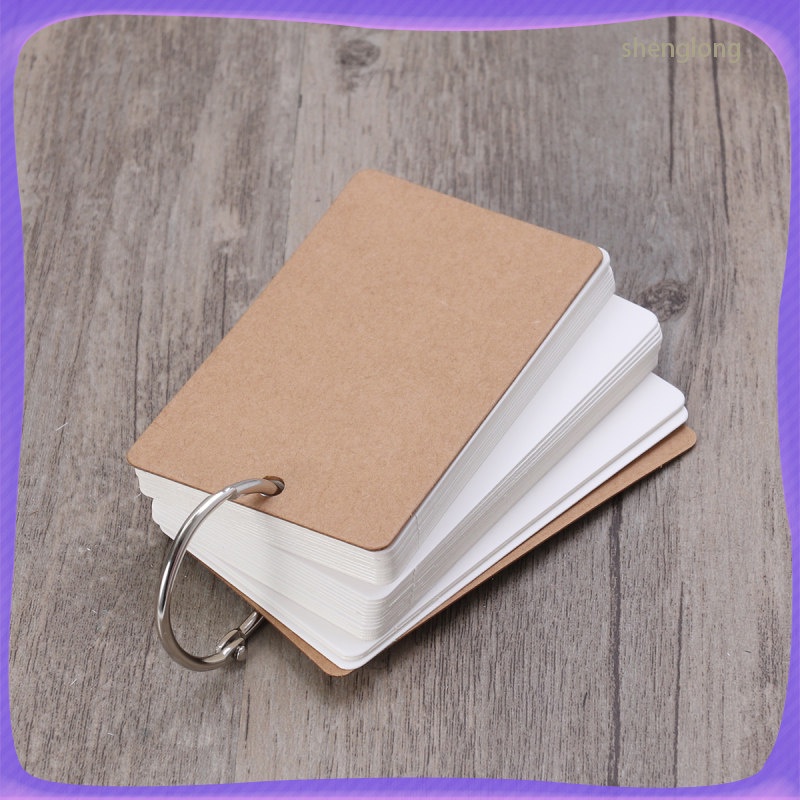 shenglong Blank Note Card DIY Greeting Notepads Flash Cards Study ...