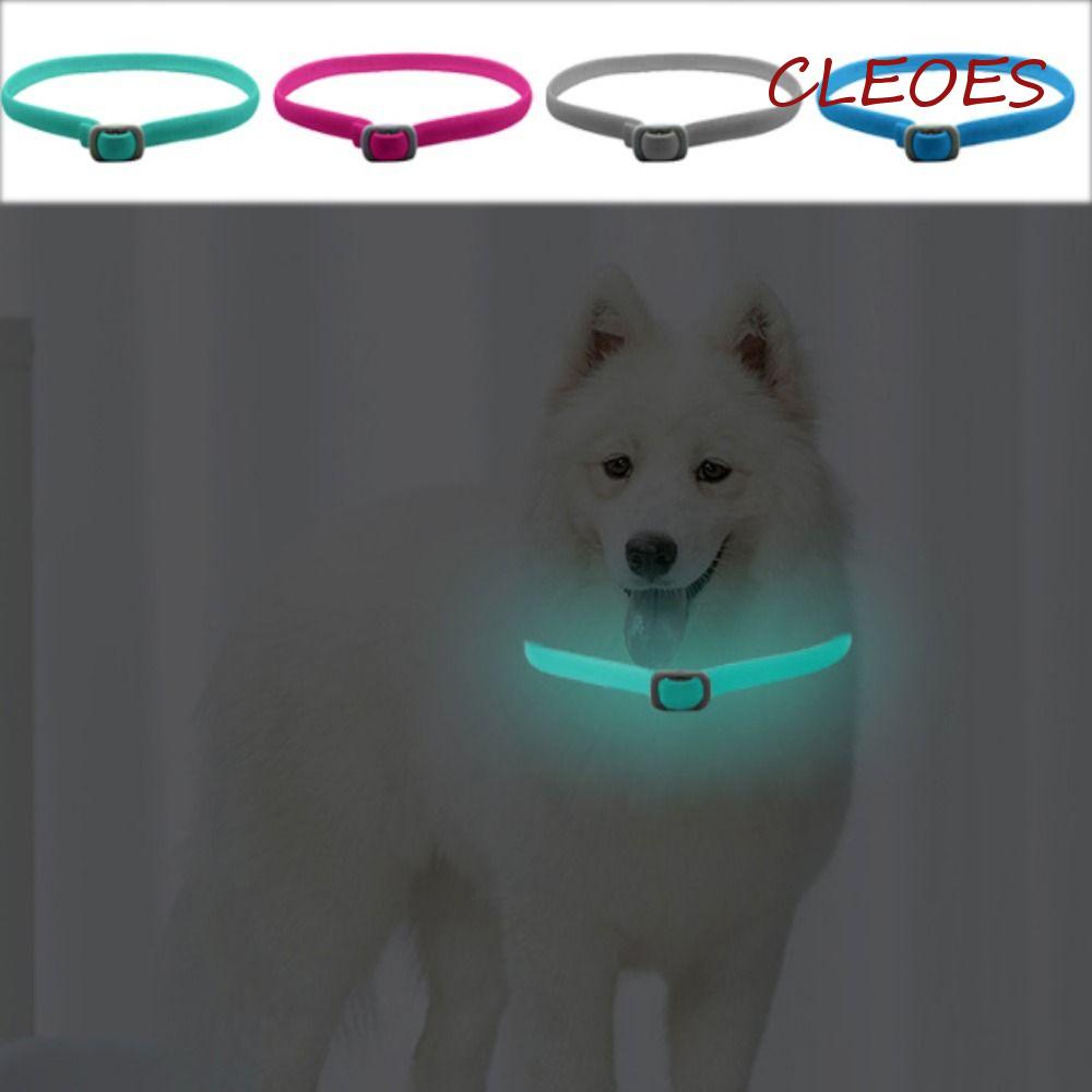 CLEOES Luminous Pet Flea Tick Collar, Reflective Anti-lost Cat Flea ...