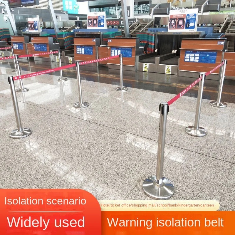 Isolation belt telescopic belt fence fence fence cordon of police ...