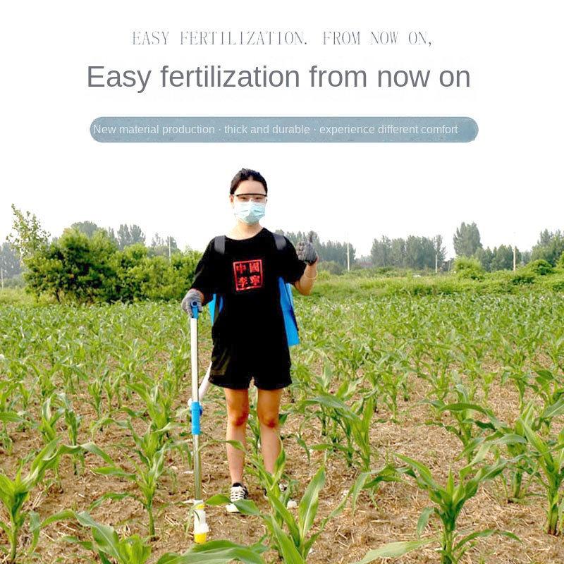 Agricultural corn fertilizer spreader, backpack type multi-functional ...