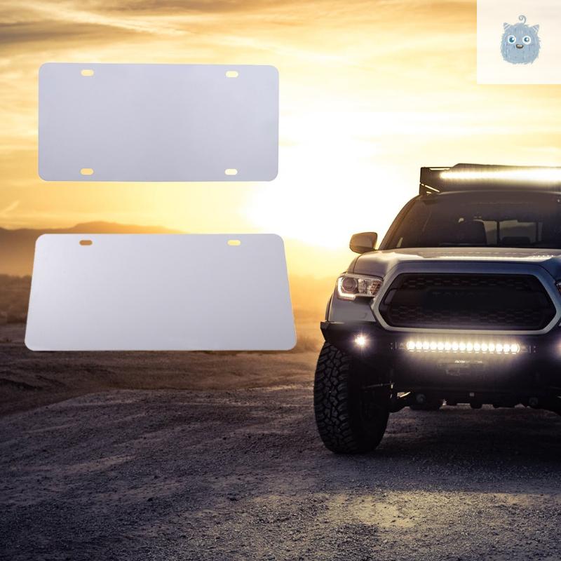 mm 12x6in White Sublimation License Plate Blanks Aluminum Automotive ...
