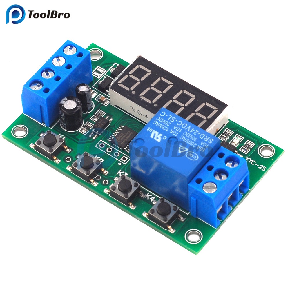 1 CH LED Digital Time Delay Relay Module 5V 12V 24V Cycle Trigger Timer ...