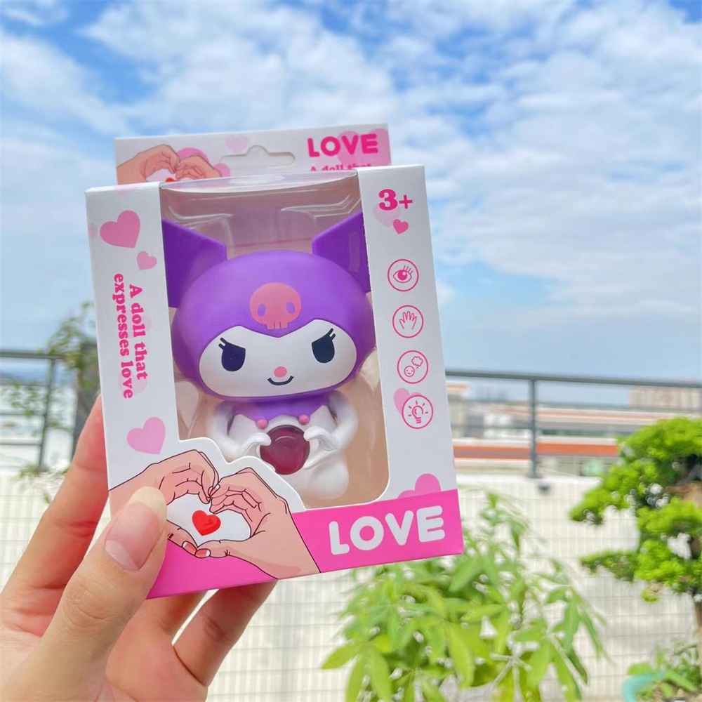Sanrio Heart Show Love Kuromi Cinnamoroll Cute Luminous Doll Couple Toy ...