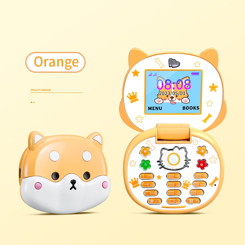 2023 New Cute Mini Koki Mobile Phone Flip Cartoon Kids Children Dual ...