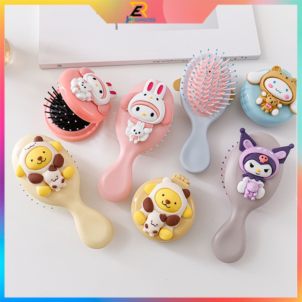 Sanrio Airbag Comb Kuromi Cinnamoroll My Melody Pompompurin Mini ...