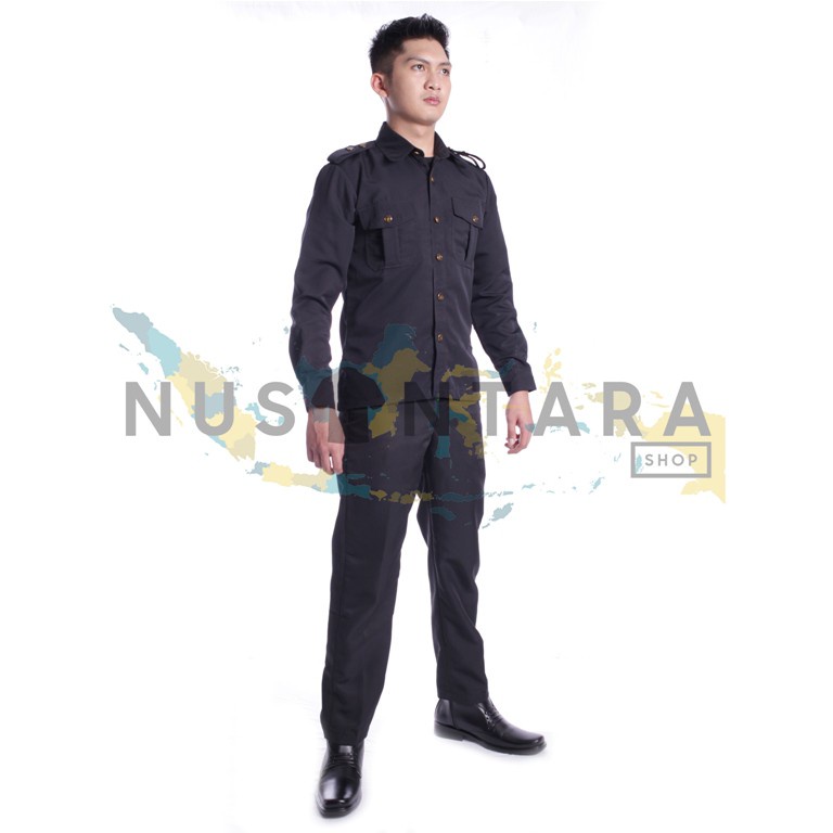 Men's Short/Long Sleeve Security Guard Safari Uniform | Thick ...