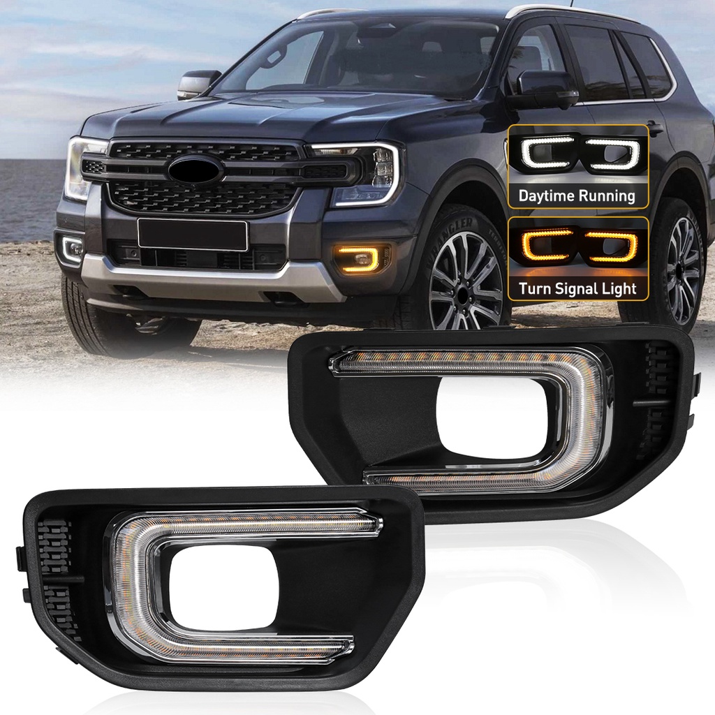 Car LED Daytime Running Light For Ford Ranger T9 XL XLT SPORT Platinum ...