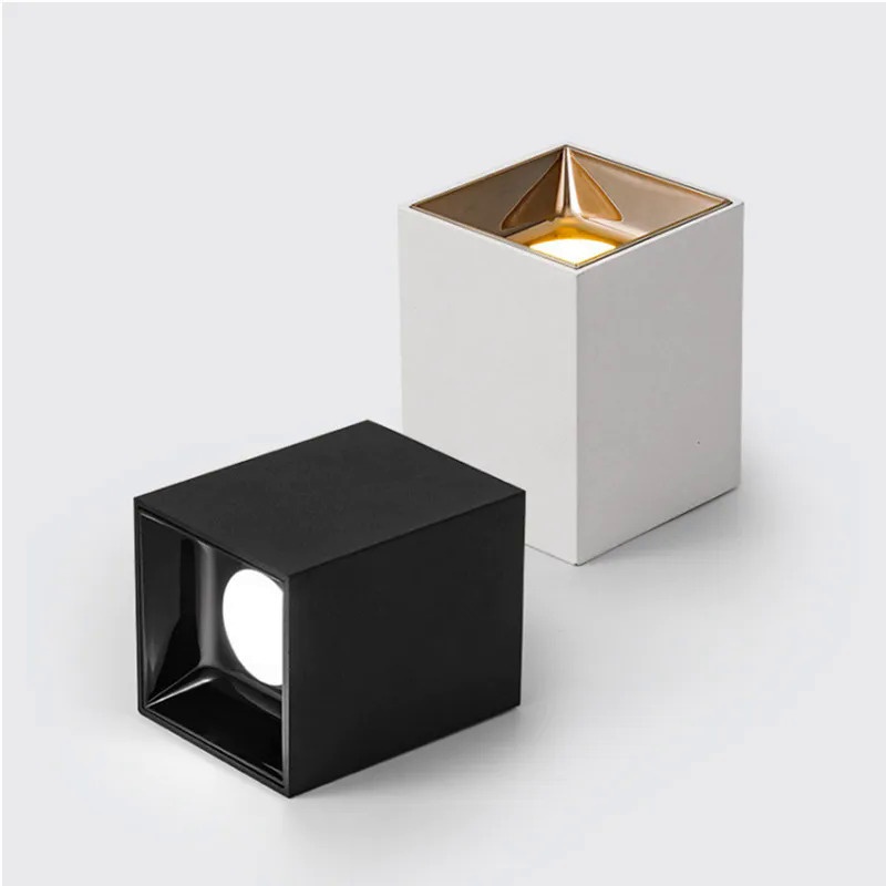 Surface Mounted Dimmable Square COB Ceiling LED Lamp CREE Chip RA90 7W ...