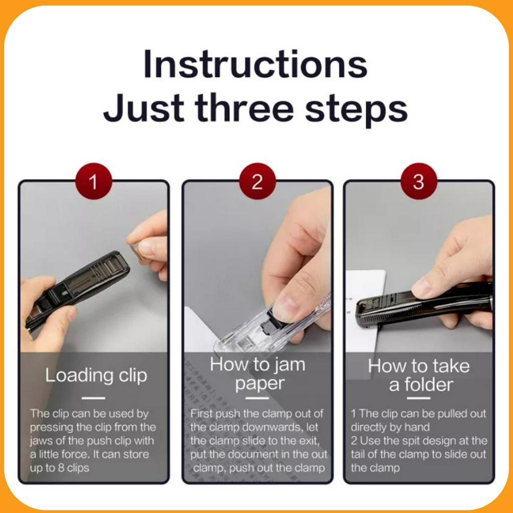 Hawaii Home Seamless Stapler Push Paper Clipper Office School Binding ...