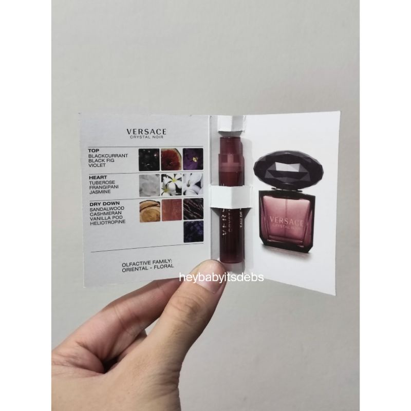 ♞Authentic Versace Crystal Noir EDT Sample Perfume (Bnew) | Shopee ...
