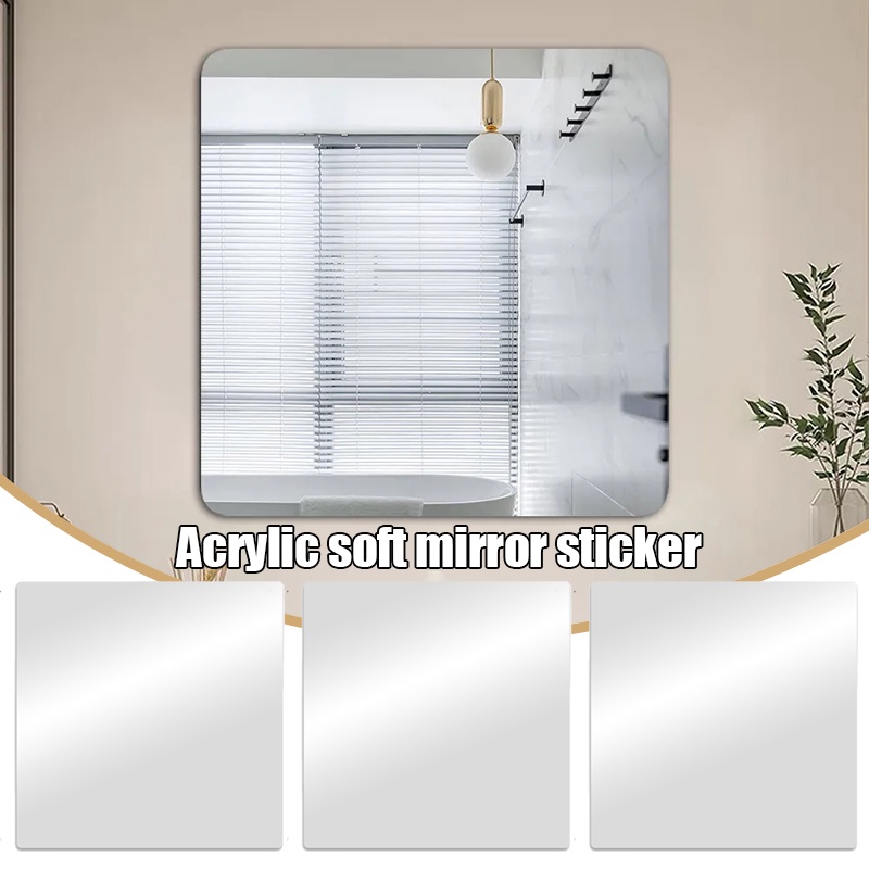 Acrylic Soft Mirror Sticker / Household 3D Flexible Mirror Decor / DIY ...