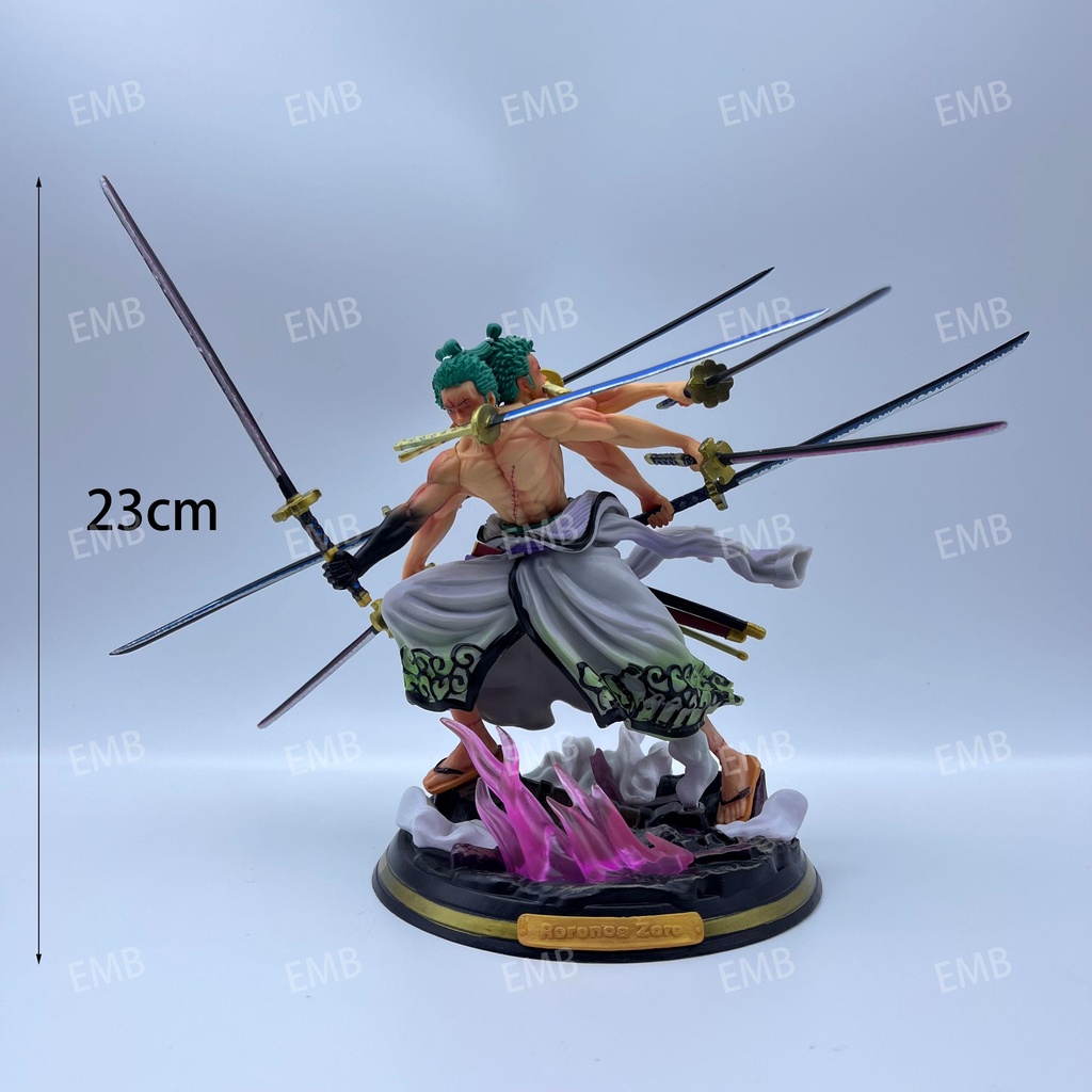 RORONOA ZORO GHOST QI NINE KNIFE FLOW ASURA 3 HEAD FIGURE TOYS (OP46 ...