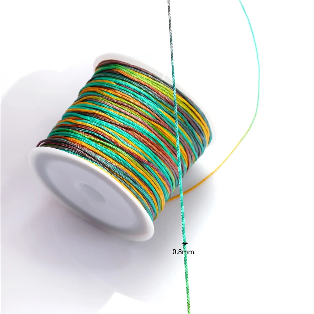 2Pcs Handmade Woven Hand Rope Necklaces with Colorful Dyeing and Anti ...